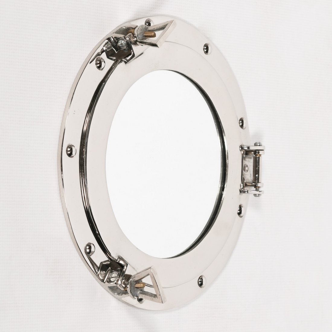 Medium Polished Port Hole Mirror - Maison Reproductions
