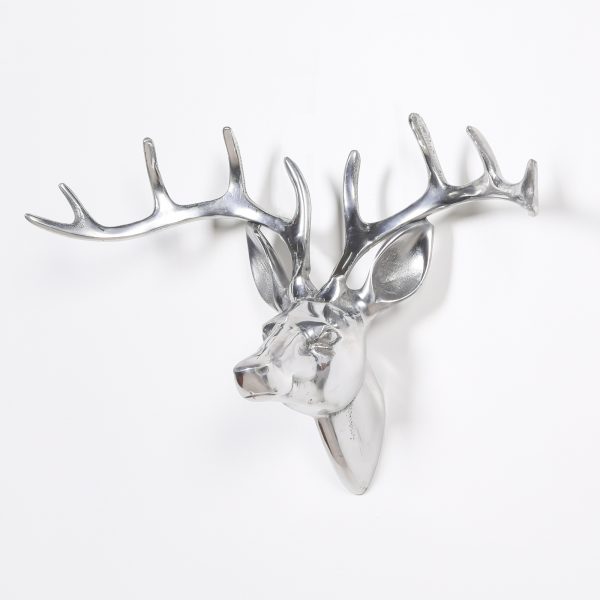 Aluminium Stag Head - Maison Reproductions