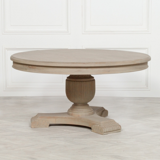 150cm Rustic Round Dining Table - Maison Reproductions