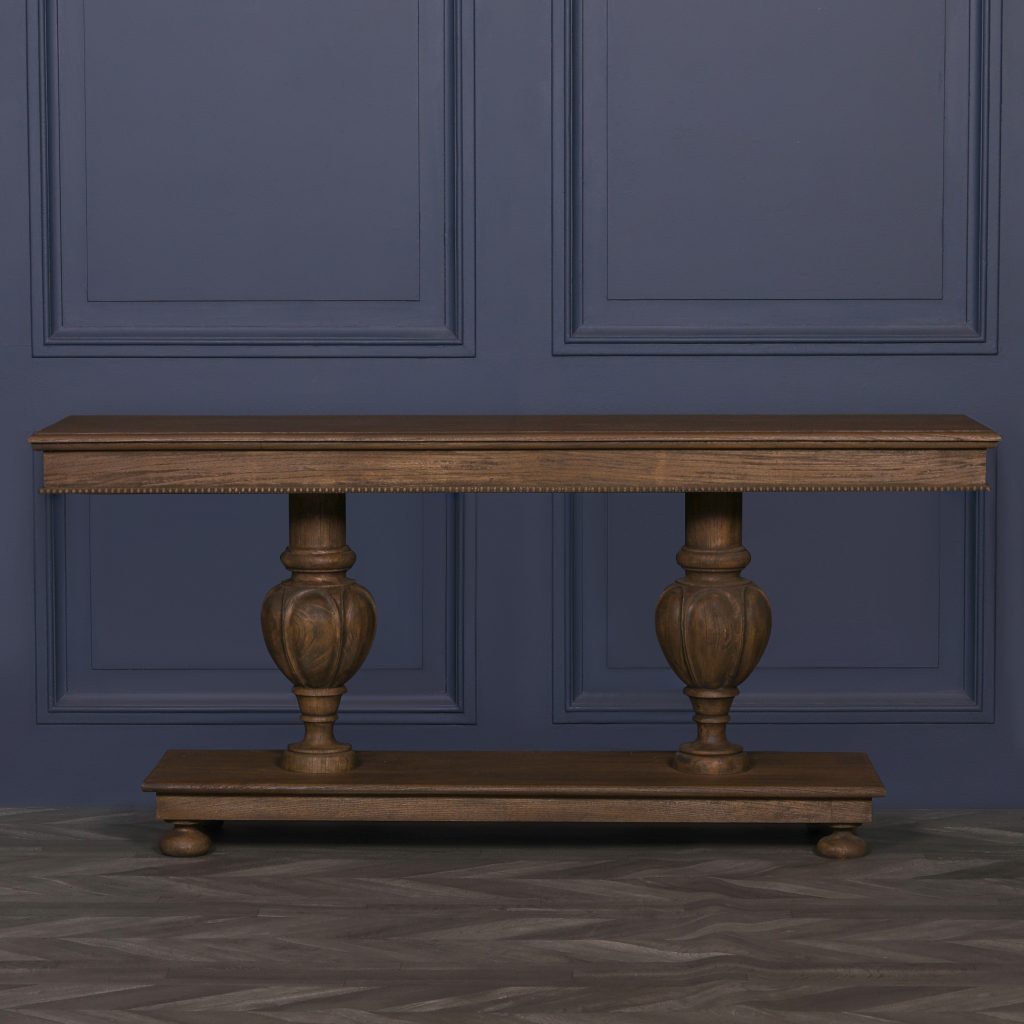 Rustic Wooden Console 180cm - Maison Reproductions