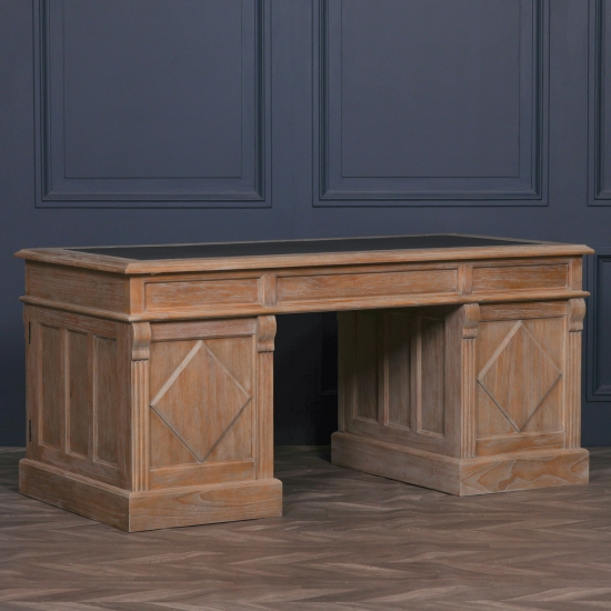 Rustic Wooden Desk - Maison Reproductions