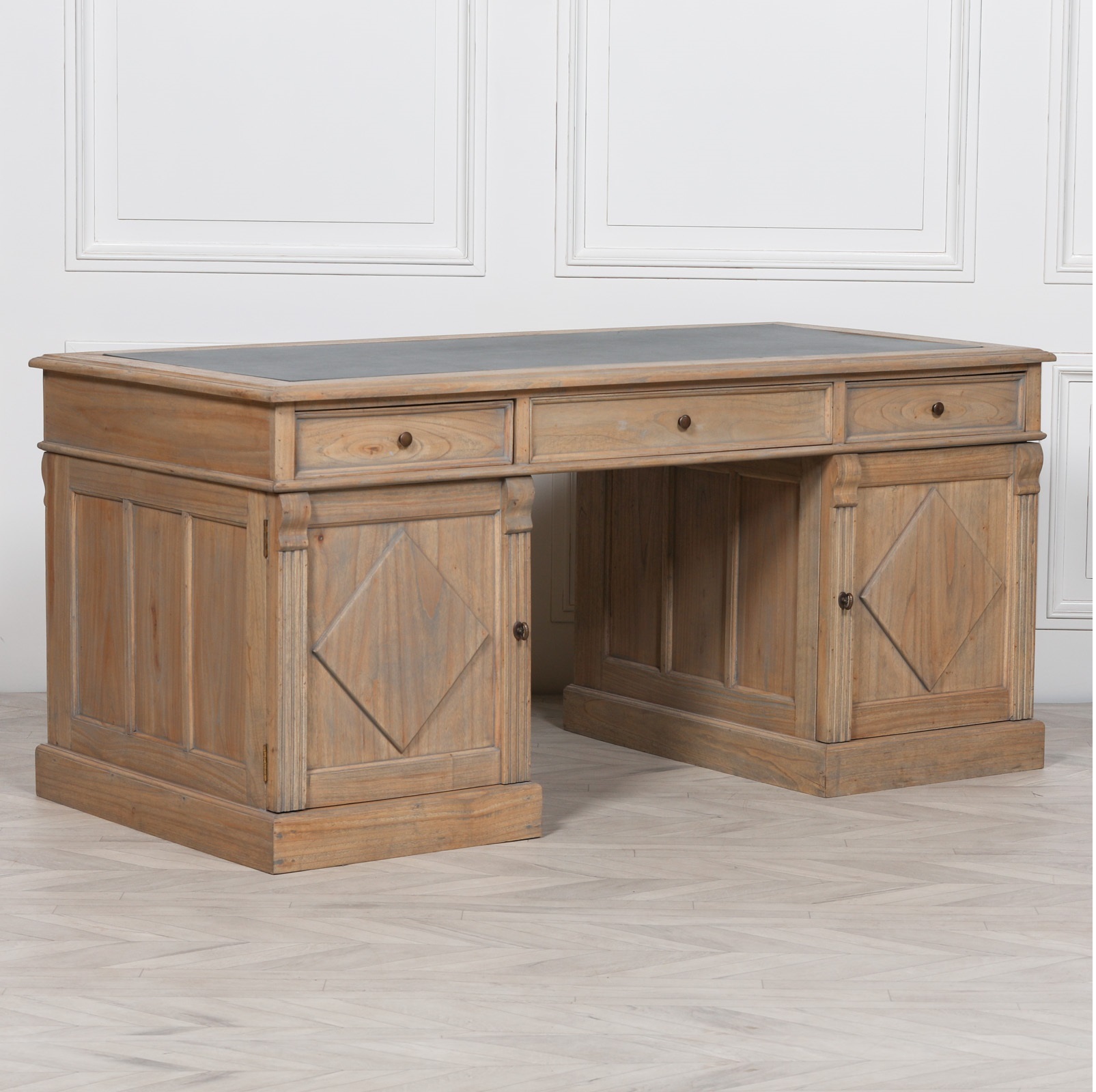 Rustic Wooden Desk - Maison Reproductions